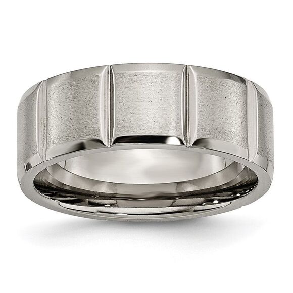Kazi Luxury | Jewelry | Kazi Luxury Chisel Titanium Satin And Polished ...